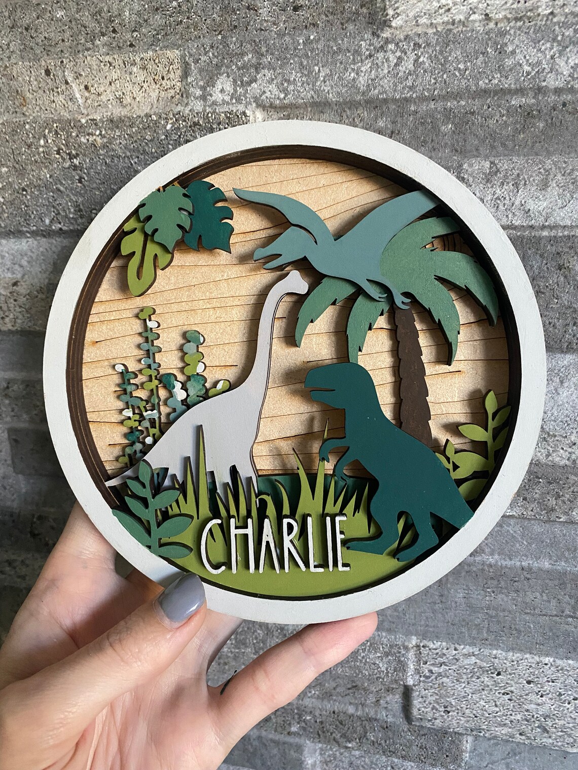 Personalised Dinosaur Themed Door Plaque/bedroom Decor - Etsy