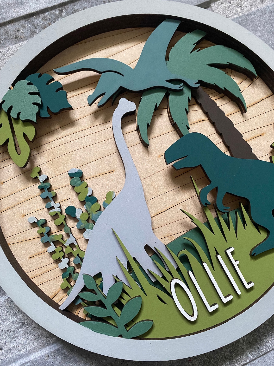 Personalised Dinosaur Themed Door Plaque/bedroom Decor - Etsy