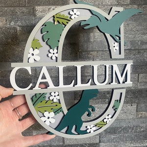 Personalised Dinosaur Themed Door Sign/wall Decor - Etsy