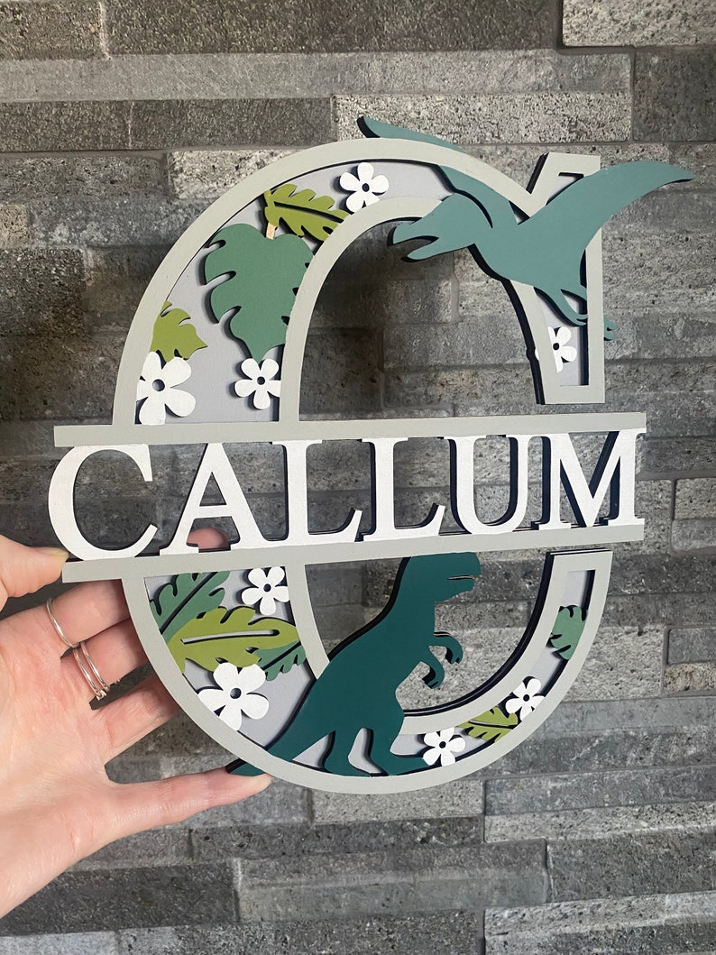 Personalised Dinosaur Themed Door Sign/wall Decor - Etsy