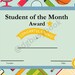 Student of the Month Certificates - Etsy