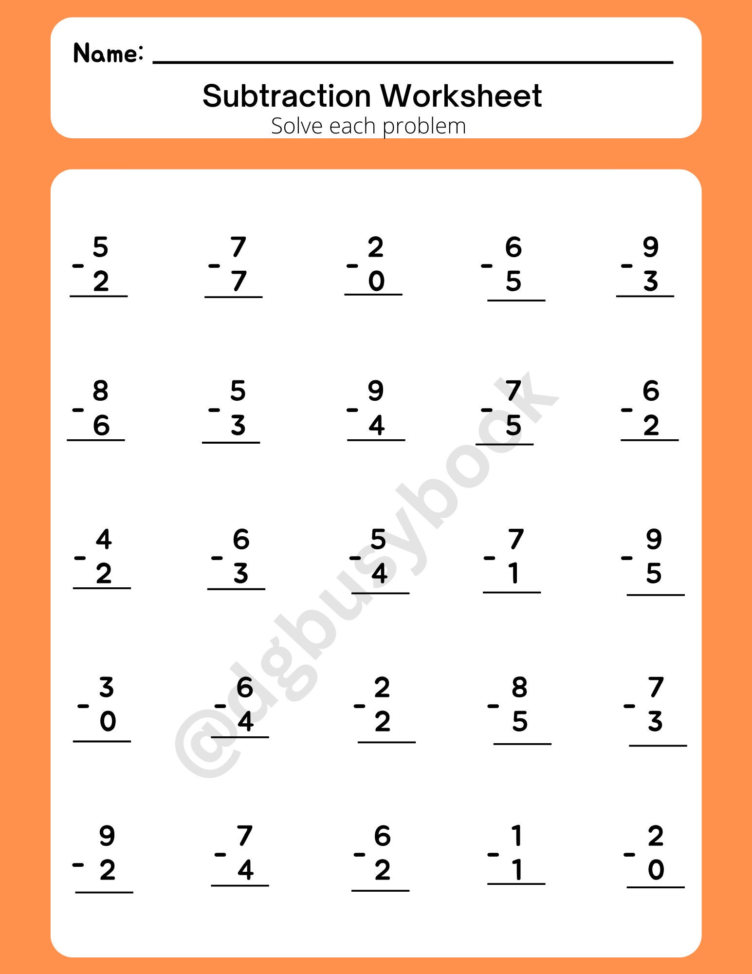 Addition and Subtraction Worksheets - Etsy