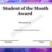Student of the Month Certificates - Etsy