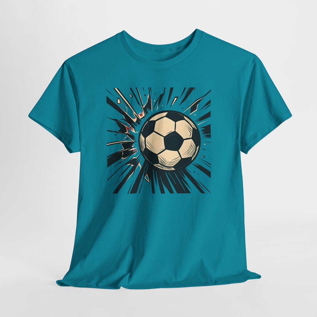 Football Smashing Window Graphic Tee | Football Breaking Glass Design ...