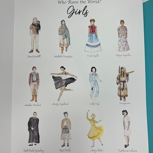 Women in History, Famous Women, 11x14 Watercolor Print Poster, Who Run ...