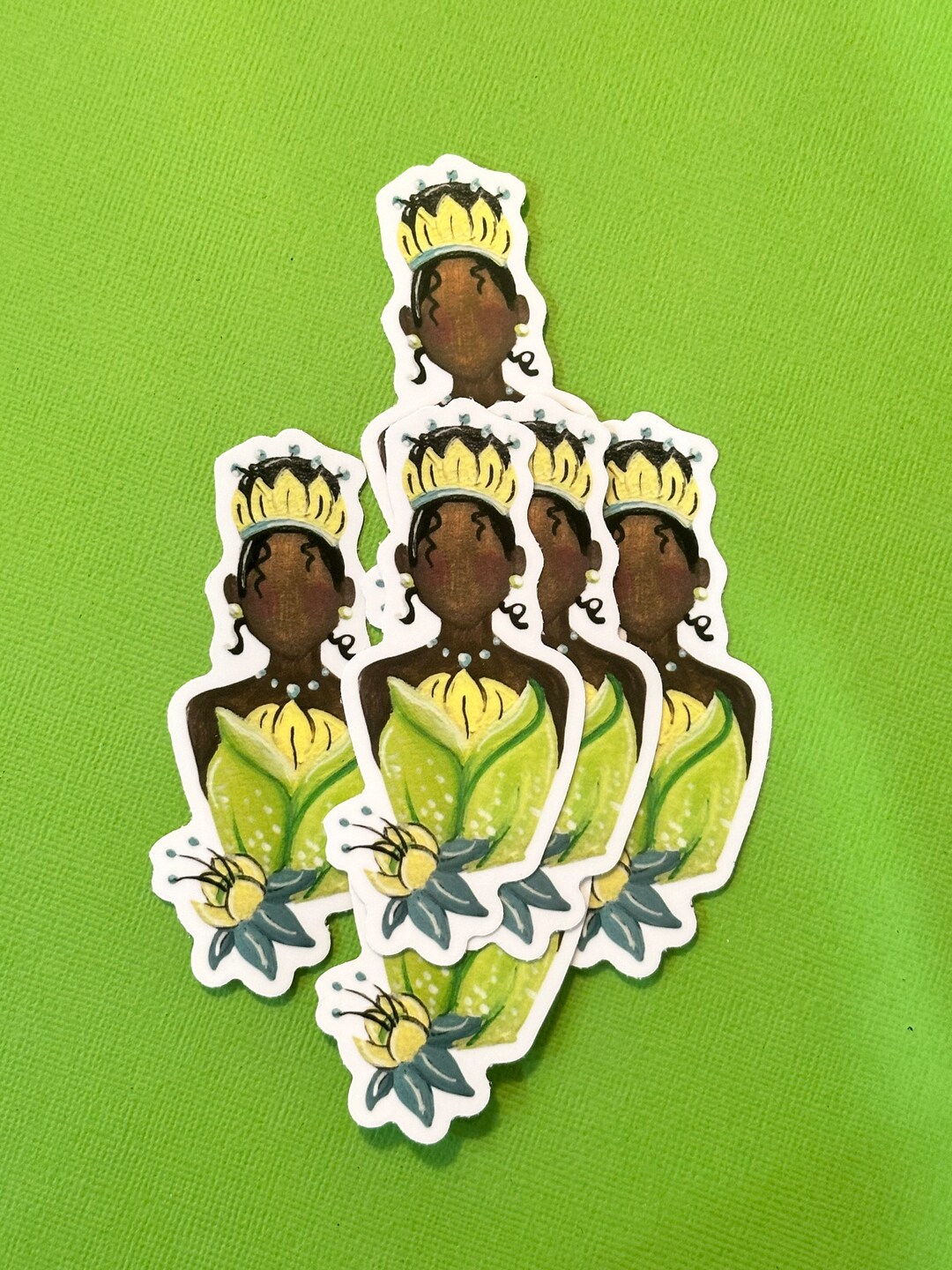 3 Inch Faceless Hand-painted Acrylic Waterproof Glossy Vinyl Sticker ...