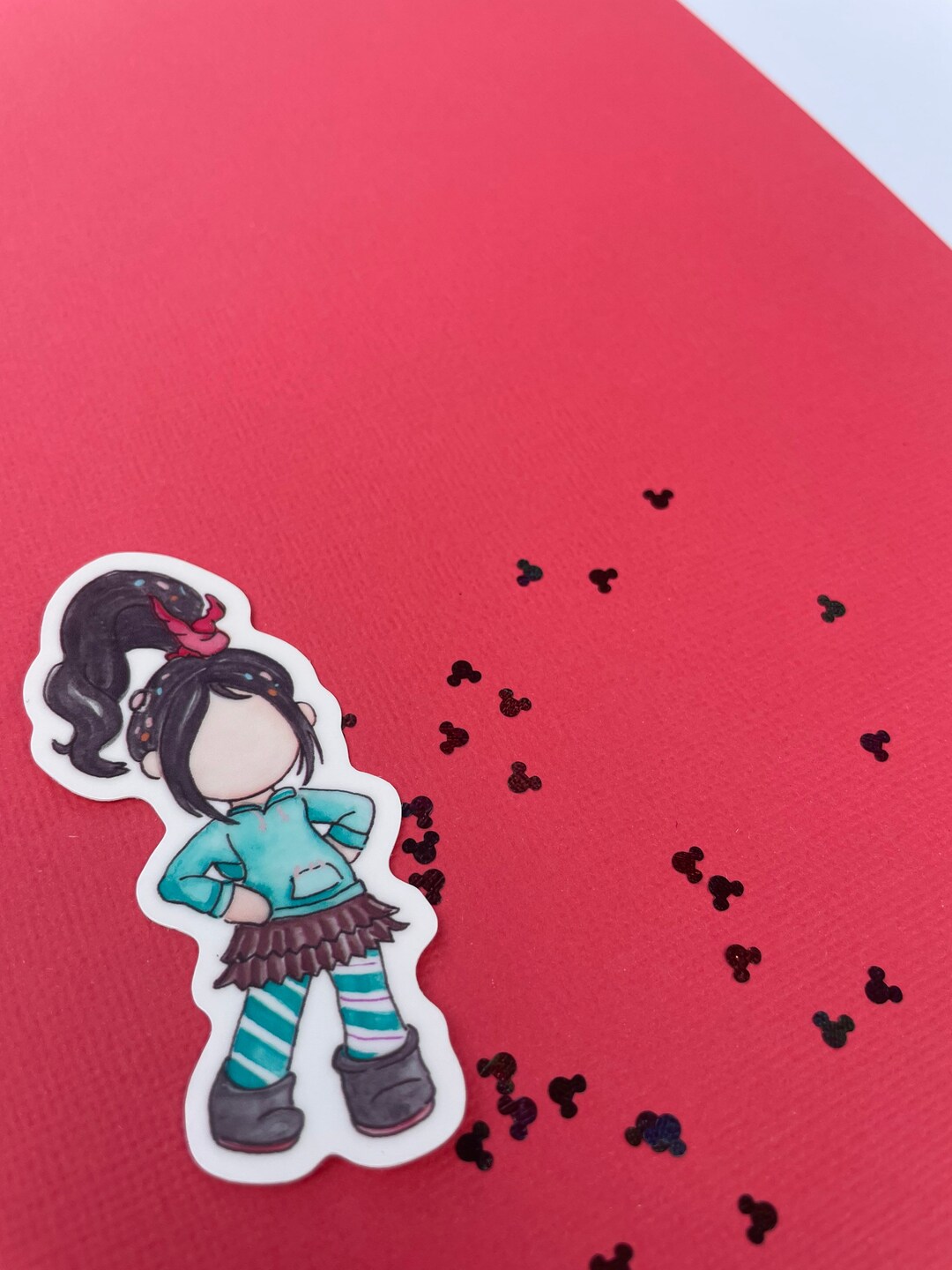 Wreck It Ralph Vanellope Vinyl Waterproof Watercolor Sticker, Vinyl ...