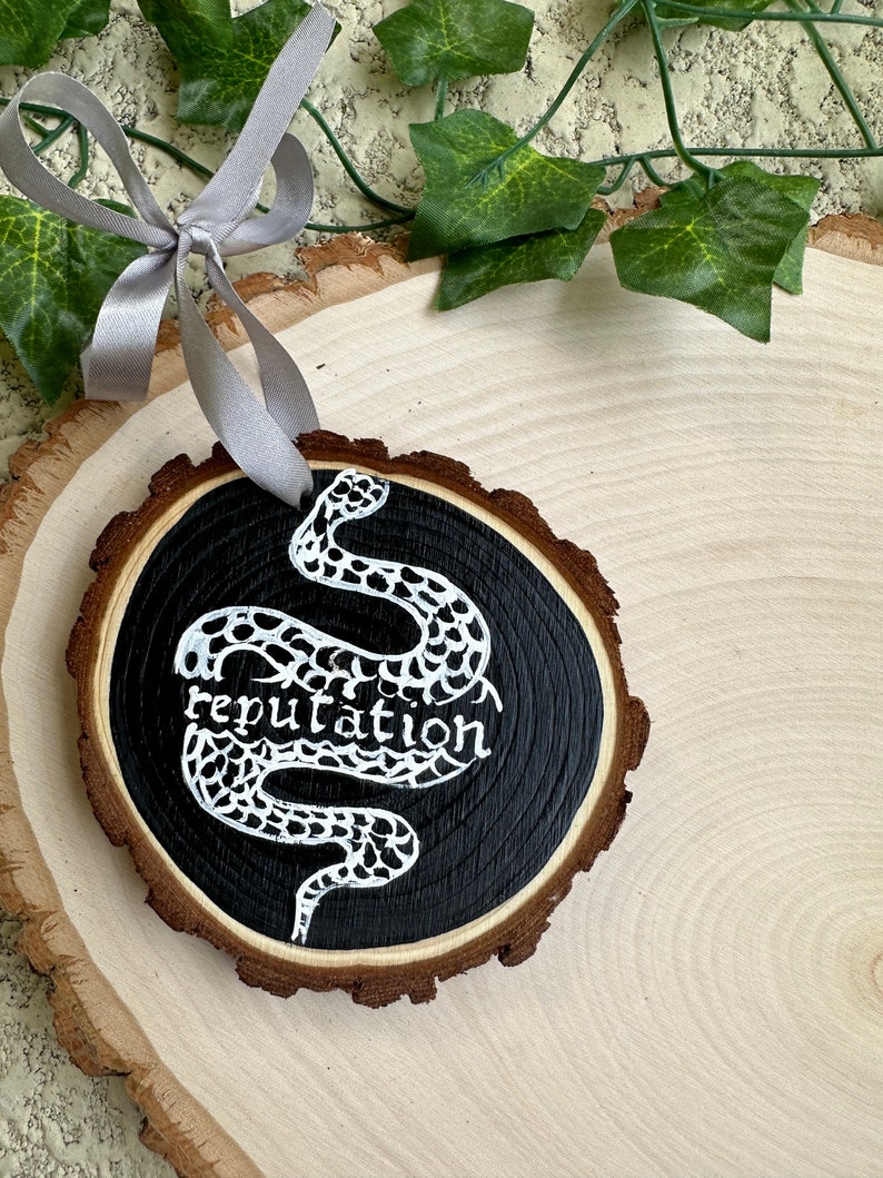 TAYLOR SWIFT Reputation Album Cover Hand-painted, Double-sided Wood ...