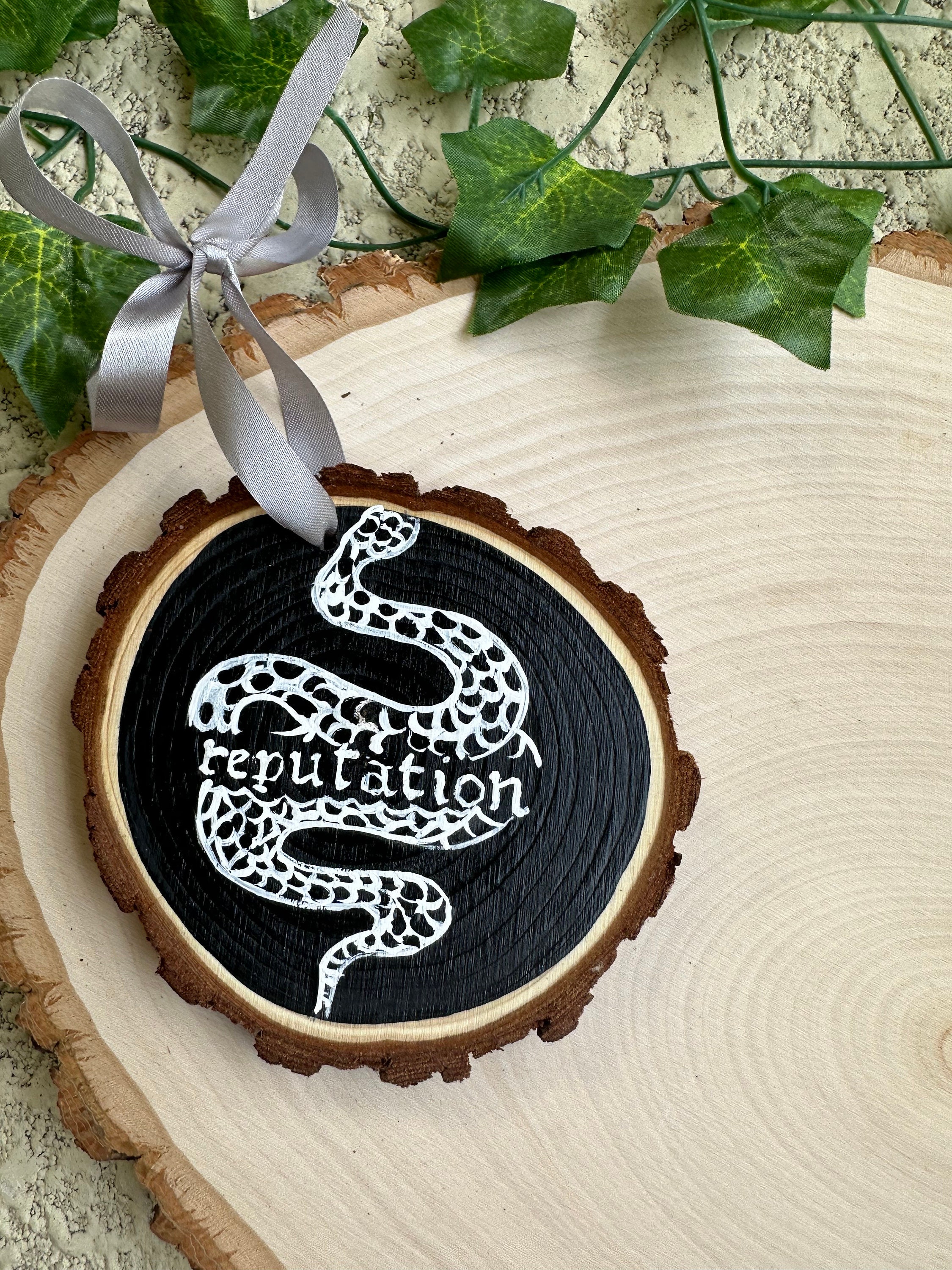 TAYLOR SWIFT Reputation Album Cover Hand-painted, Double-sided Wood ...