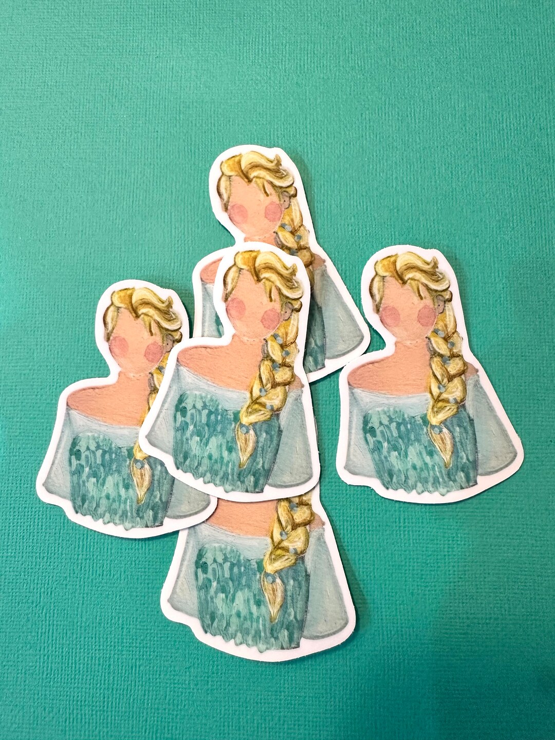 3 Inch Faceless Hand-painted Acrylic Waterproof Glossy Vinyl Sticker ...