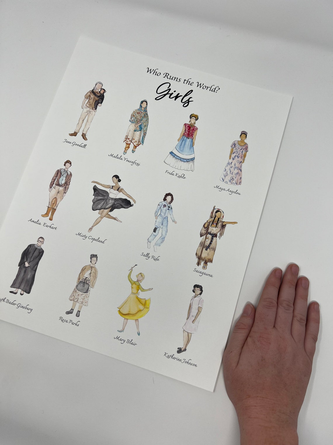 Women in History, Famous Women, 11x14 Watercolor Print Poster, Who Run ...