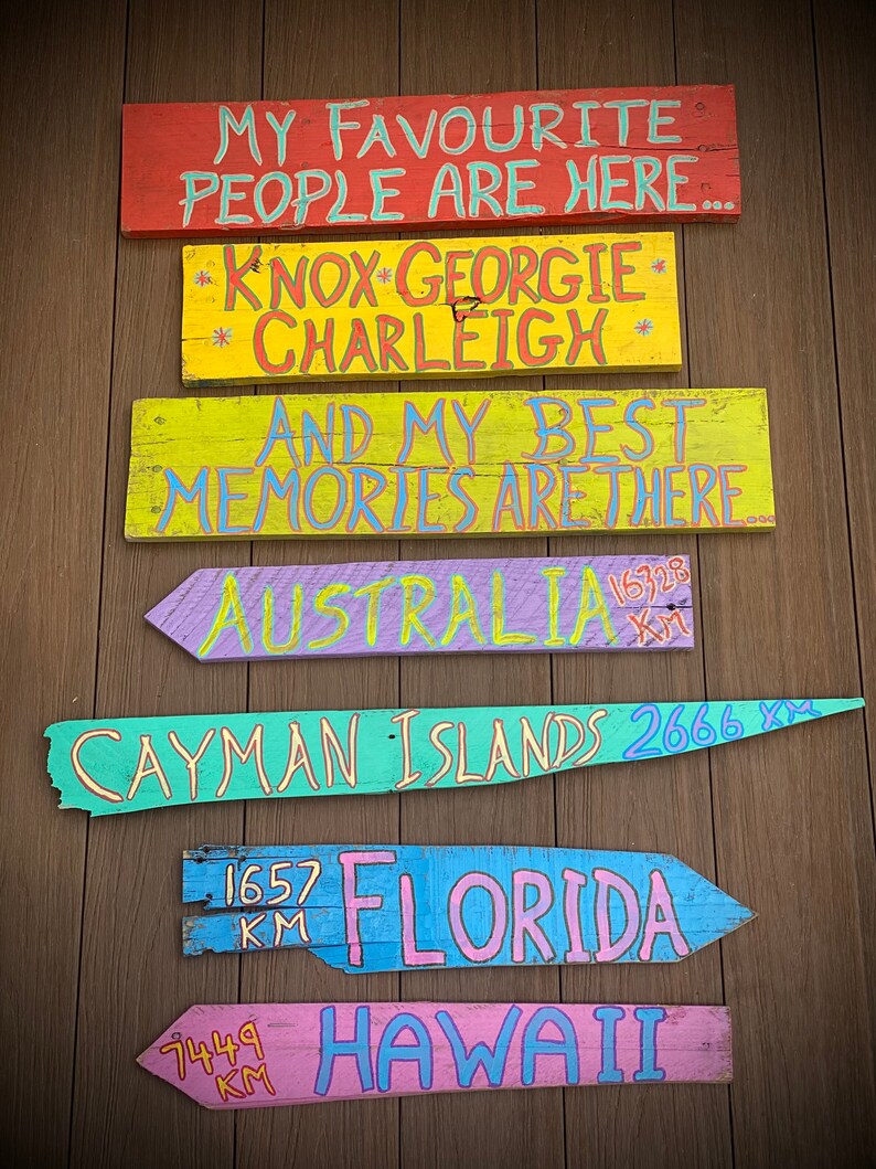 Destination Direction Signs - Etsy
