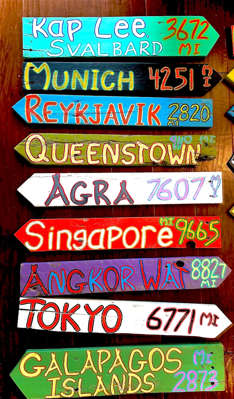 Destination Direction Signs - Etsy