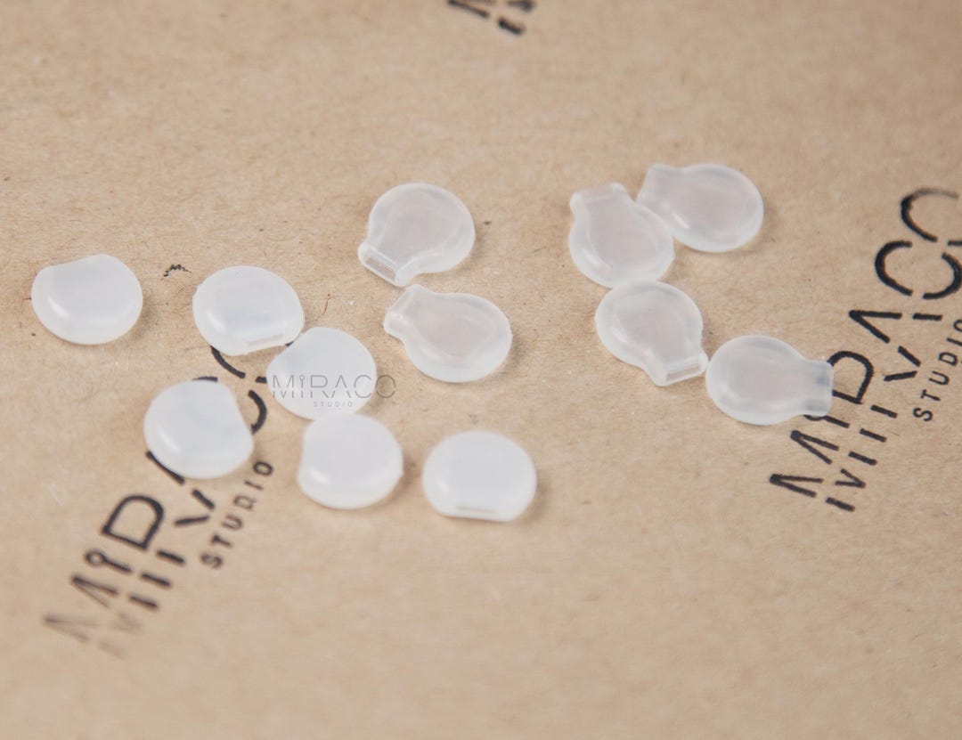 Non-slip Silicone Pads for Clip on Earrings, Silicon Rubber Comfort ...