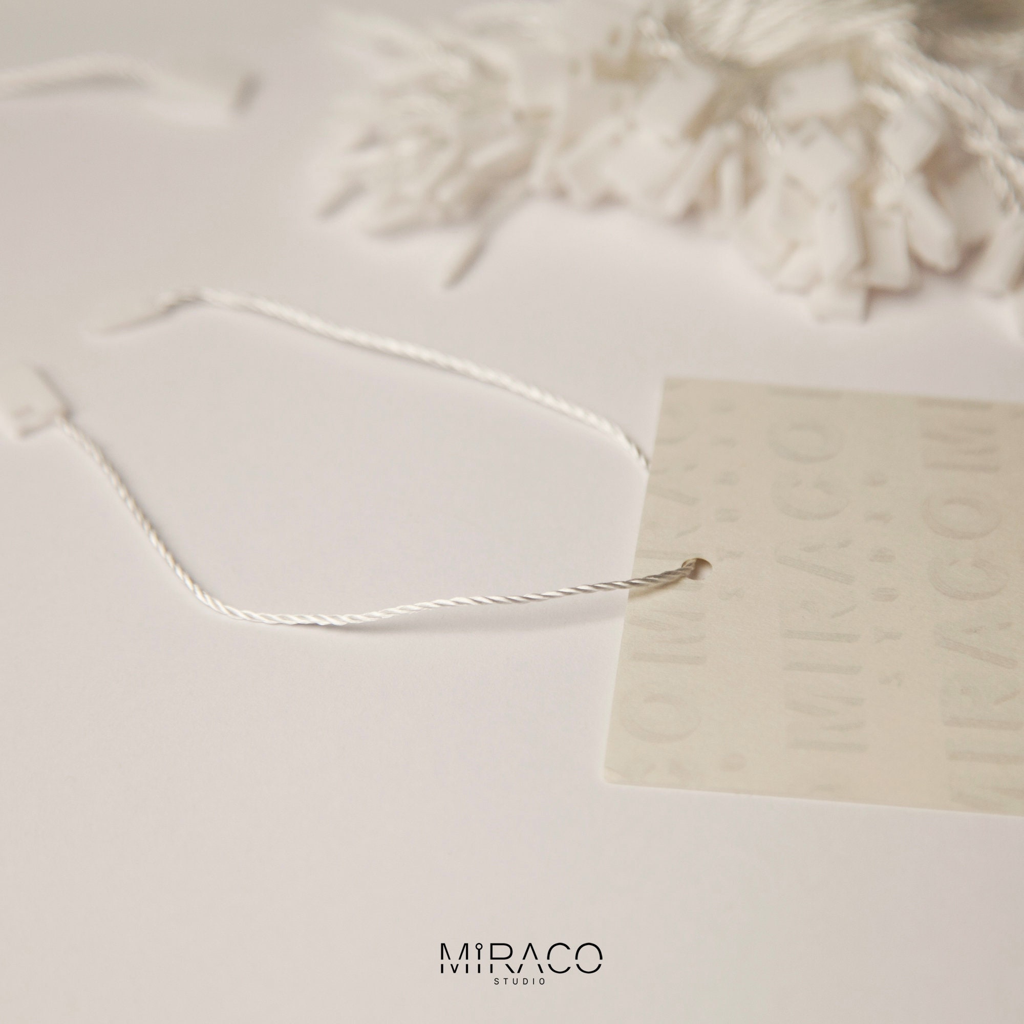 White Nylon String, Hang Tag Strings, Secure Attachments for Clothes ...