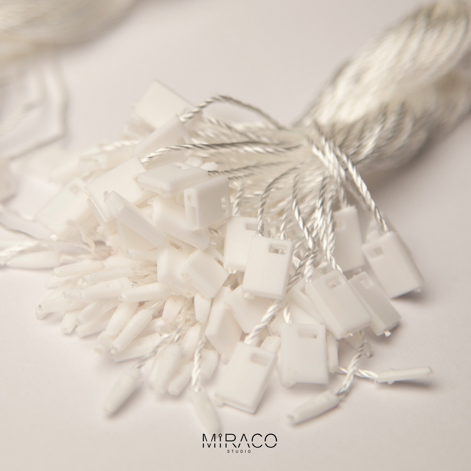 White Nylon String, Hang Tag Strings, Secure Attachments for Clothes ...