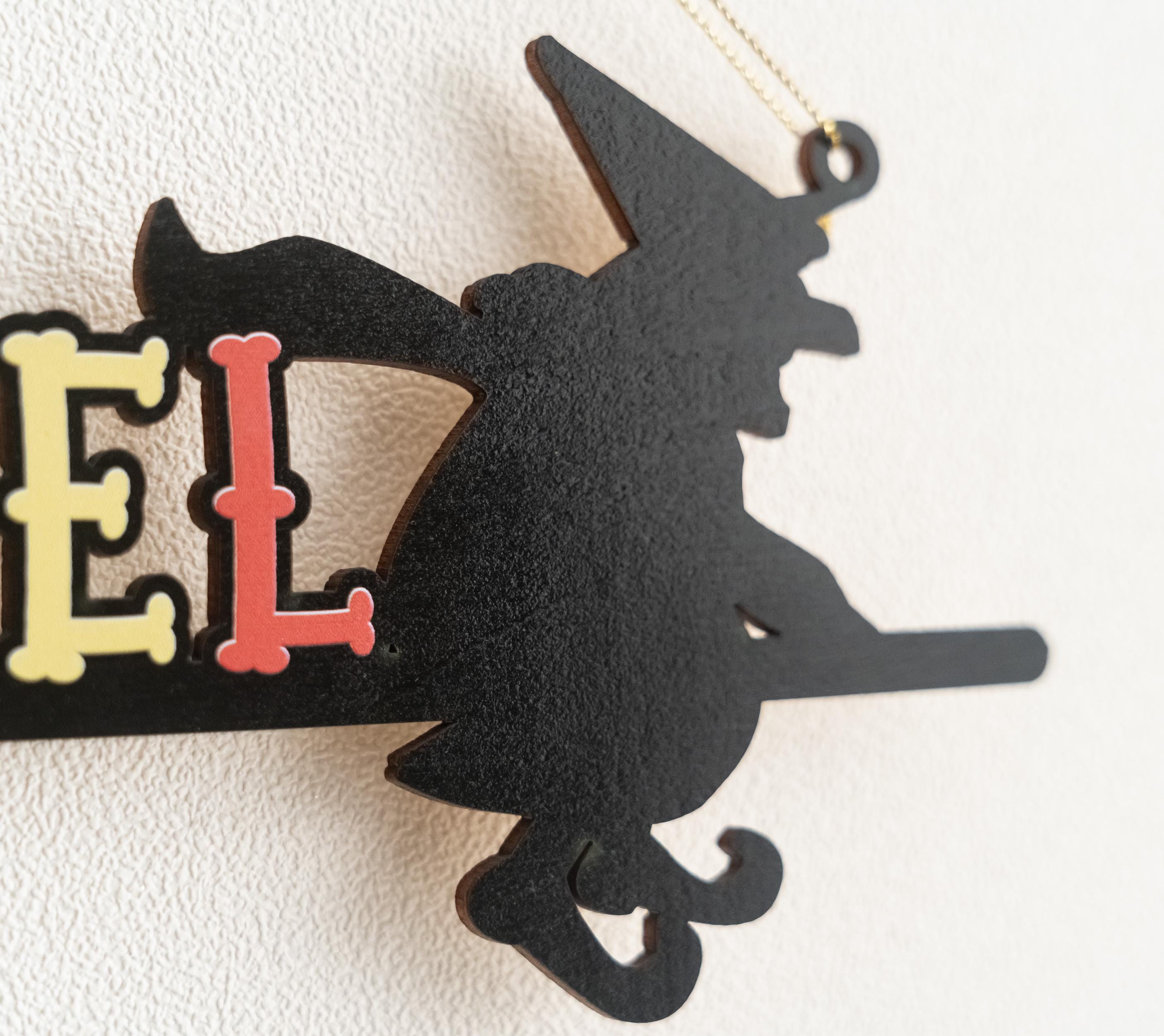Personalized Witch Name Sign – Halloween Wooden Hanging Sign – Custom ...