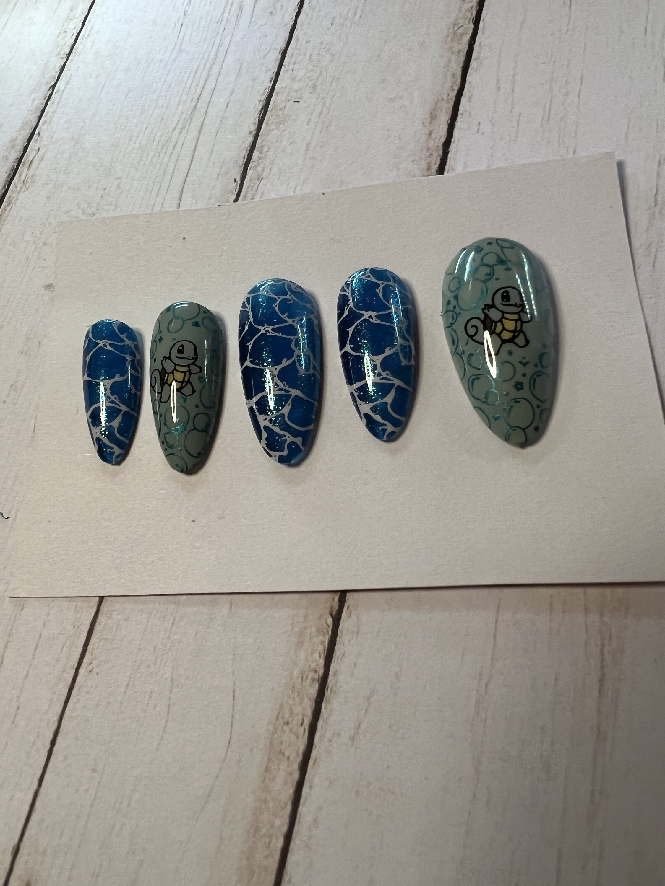 Cute Water Creature Press on Nails - Etsy
