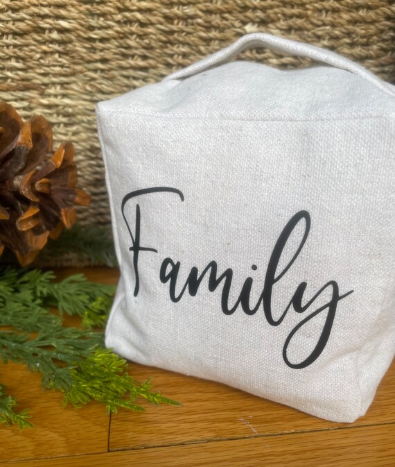 Cube Door Stop Fillable Modern Door Stopper Soft Square - Etsy Canada