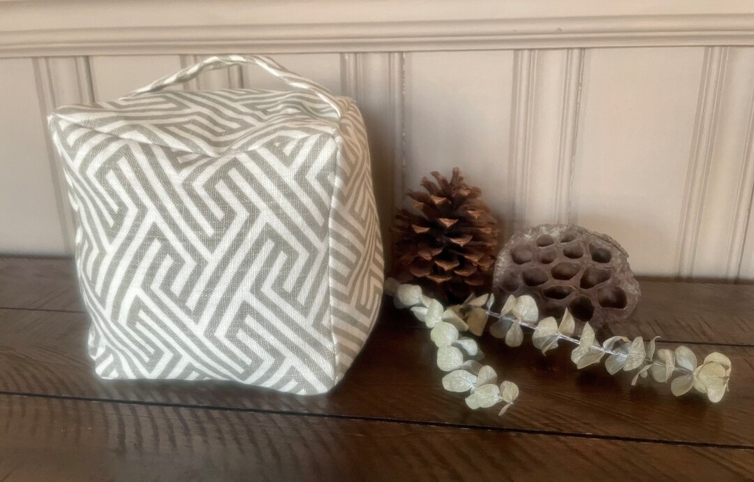 Cube Door Stop Fillable Modern Door Stopper Soft Square Modern Door ...