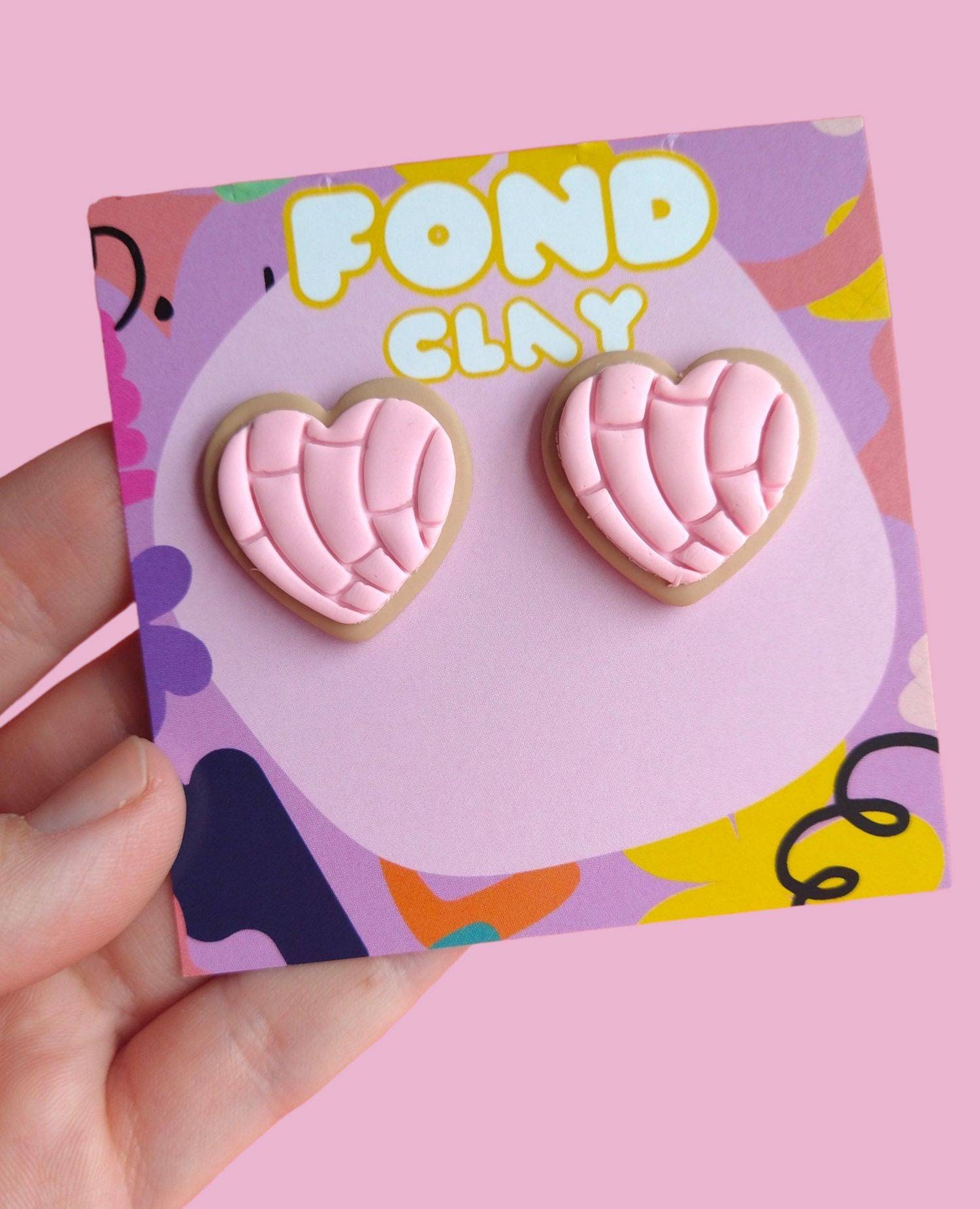 Pink Concha Hearts - Etsy