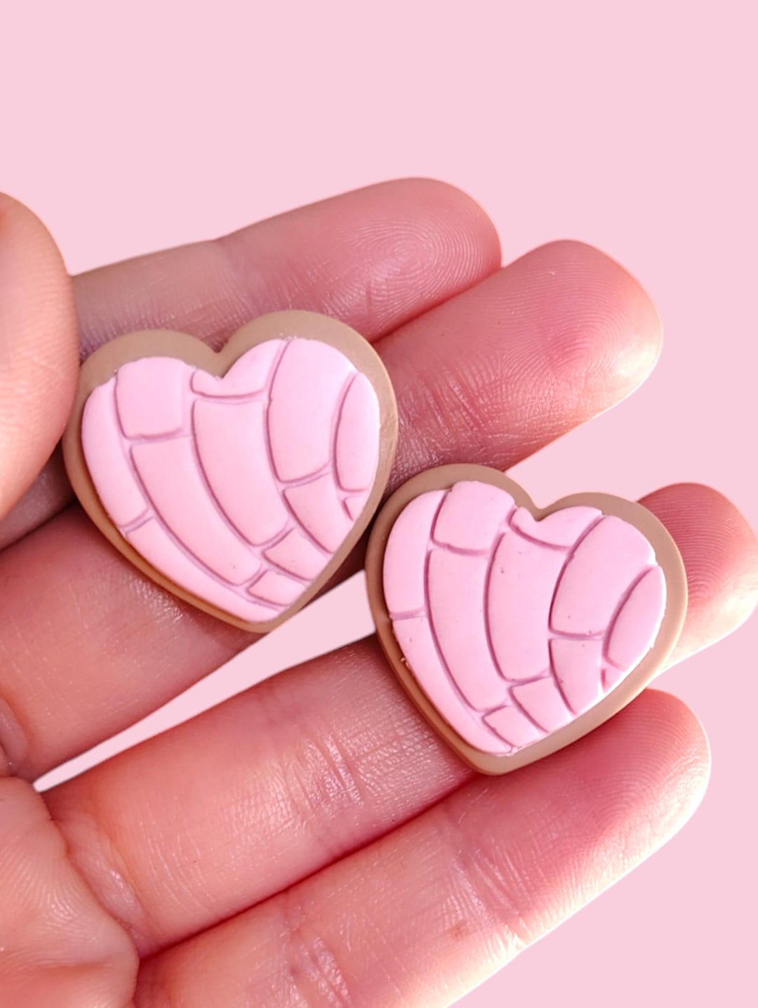 Pink Concha Hearts - Etsy