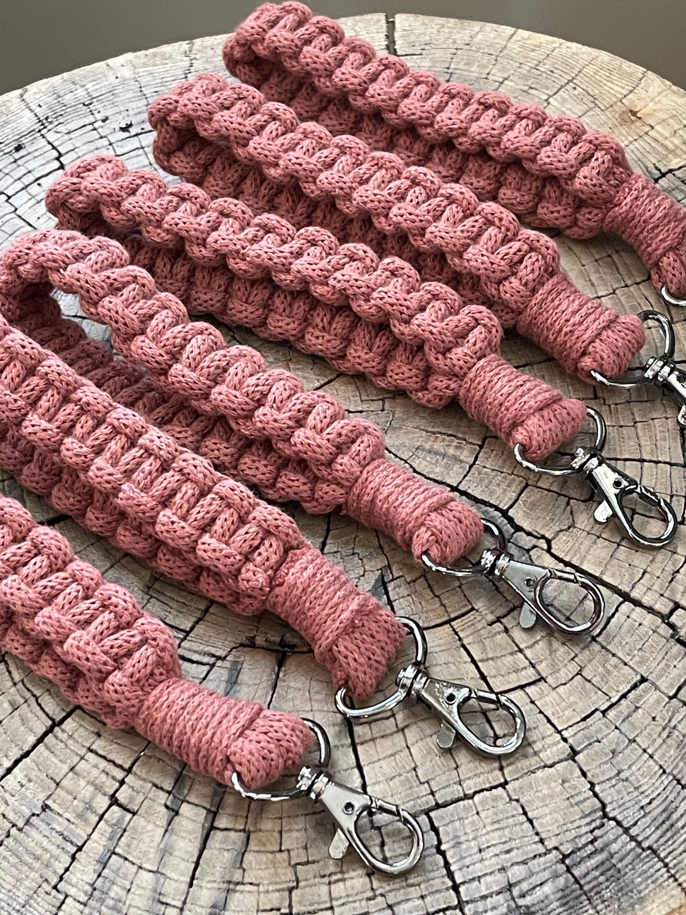 Boho Macrame Wristlet Macrame Keychain Macrame Keyring | Etsy