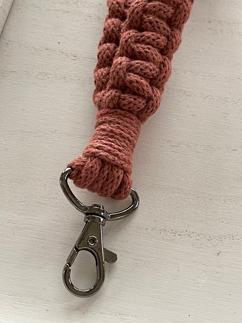 Boho Macrame Wristlet Macrame Keychain Macrame Keyring | Etsy