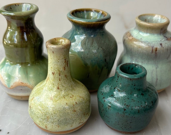 Handmade Ceramic Mini Bud Vase Mini Bottle Stoneware - Etsy