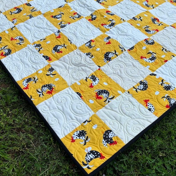 Patchwork Chicken - Etsy