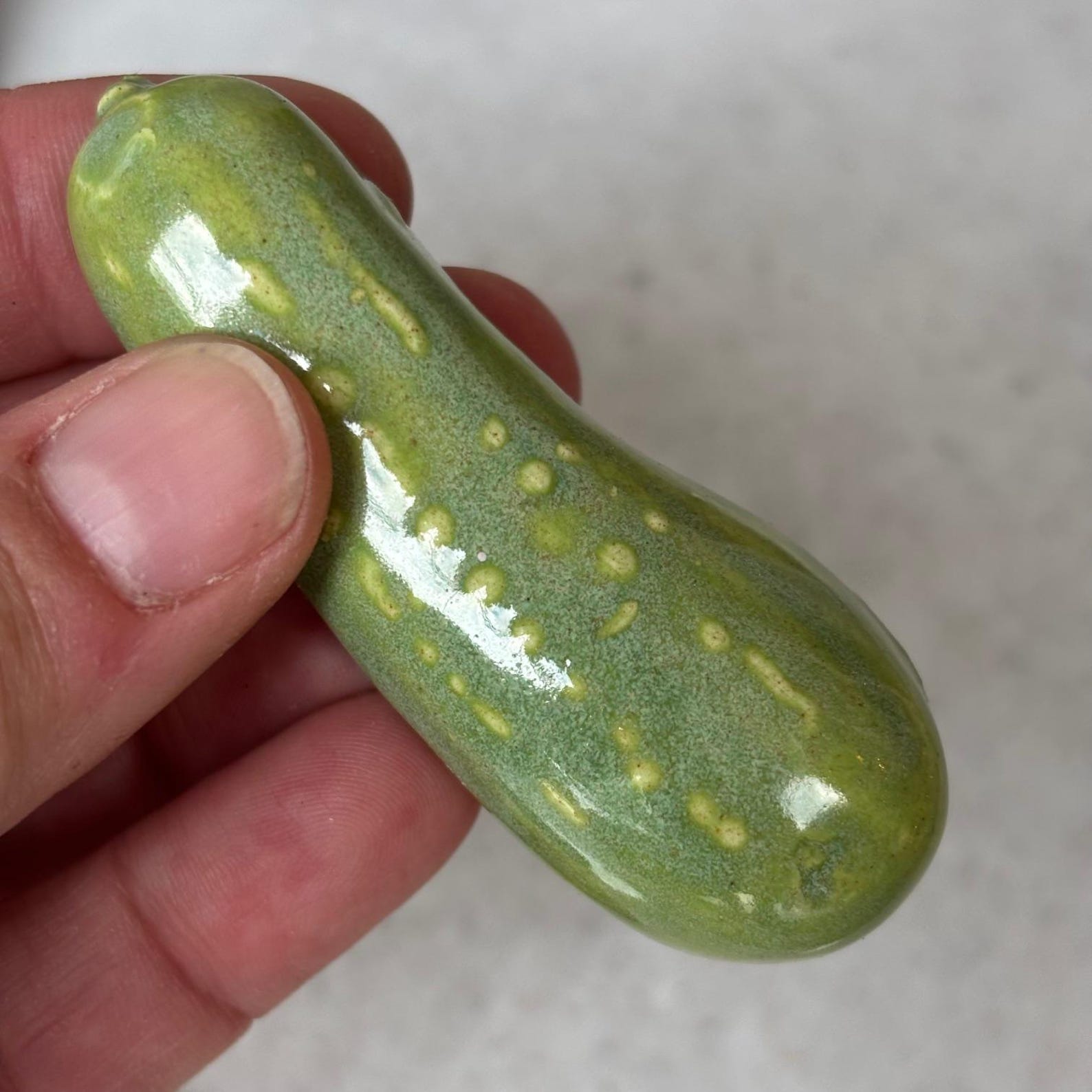 Vintage Pickle & Garlic Magnets | Veggies | Handmade Stoneware ...