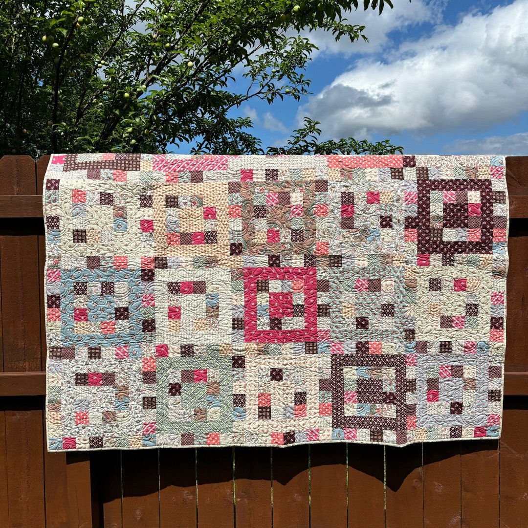 Handmade Patchwork Quilt Squares in a Square - Etsy