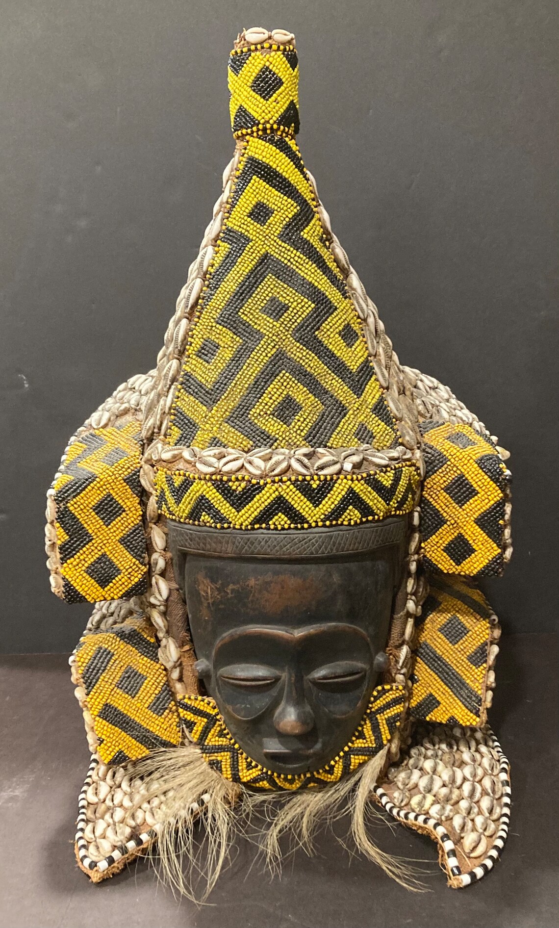 Helmet Mask (mukyeem) Kuba People Deomocratic Republic of the Congo - Etsy