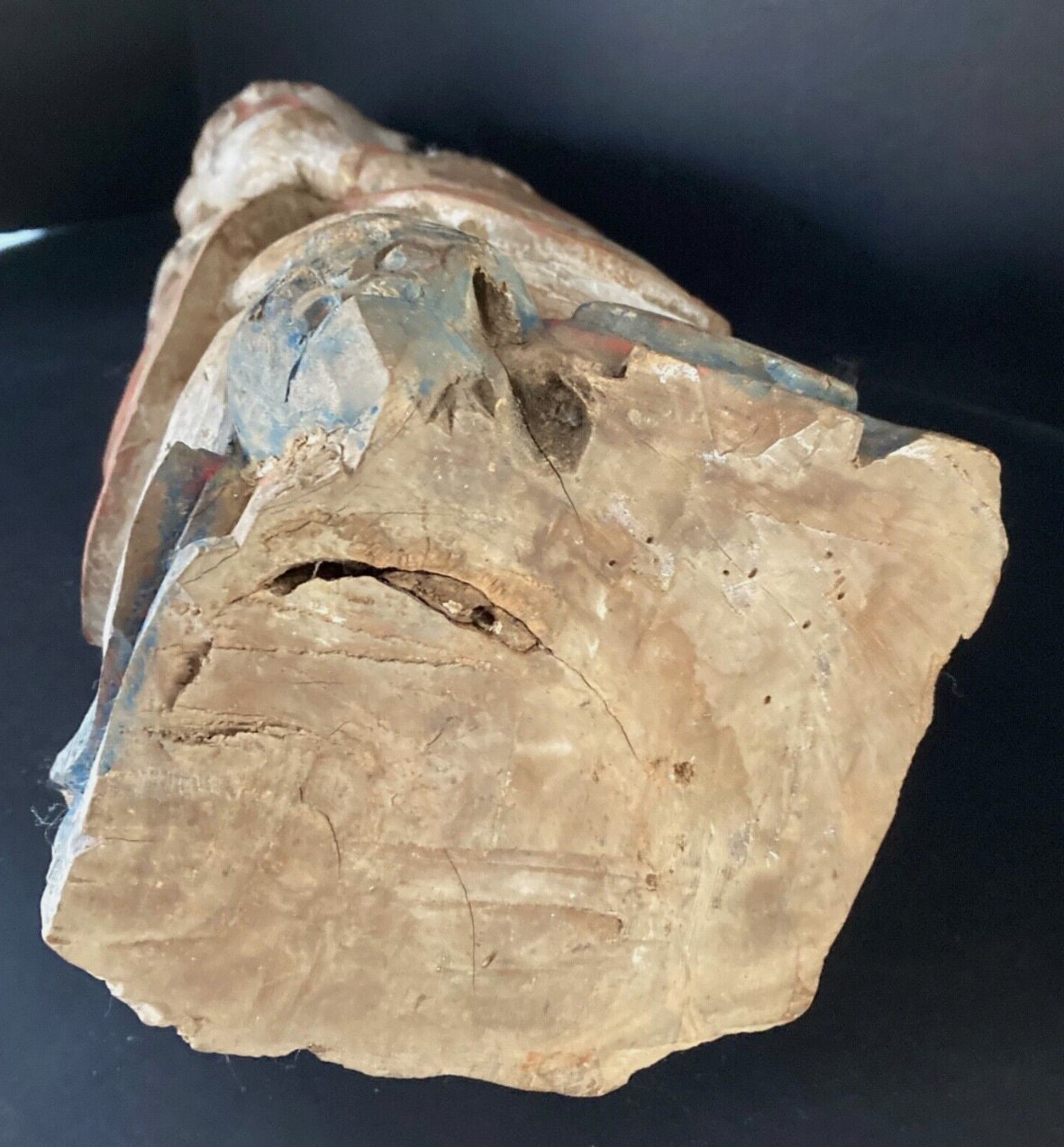 Antique Polychrome Bali Indonesian Wood Hand Carved Statue 19 1/2"h - Etsy