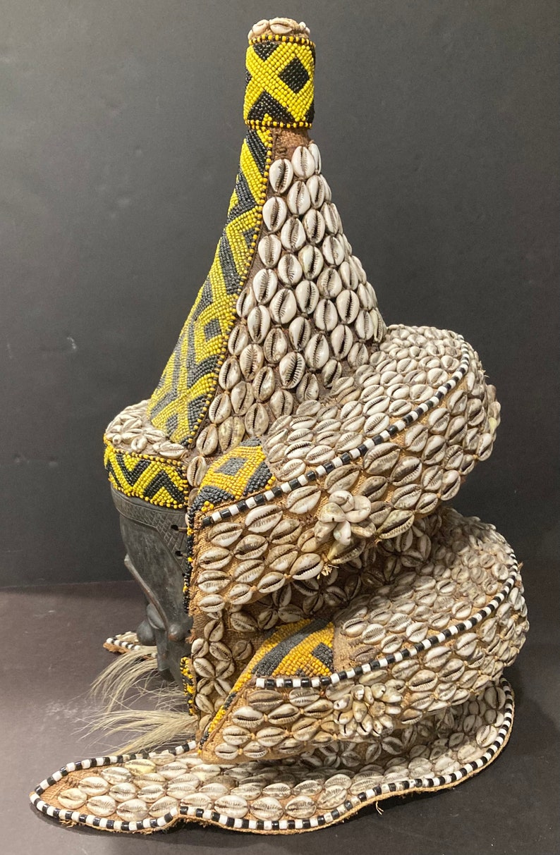 Helmet Mask (mukyeem) Kuba People Deomocratic Republic of the Congo - Etsy