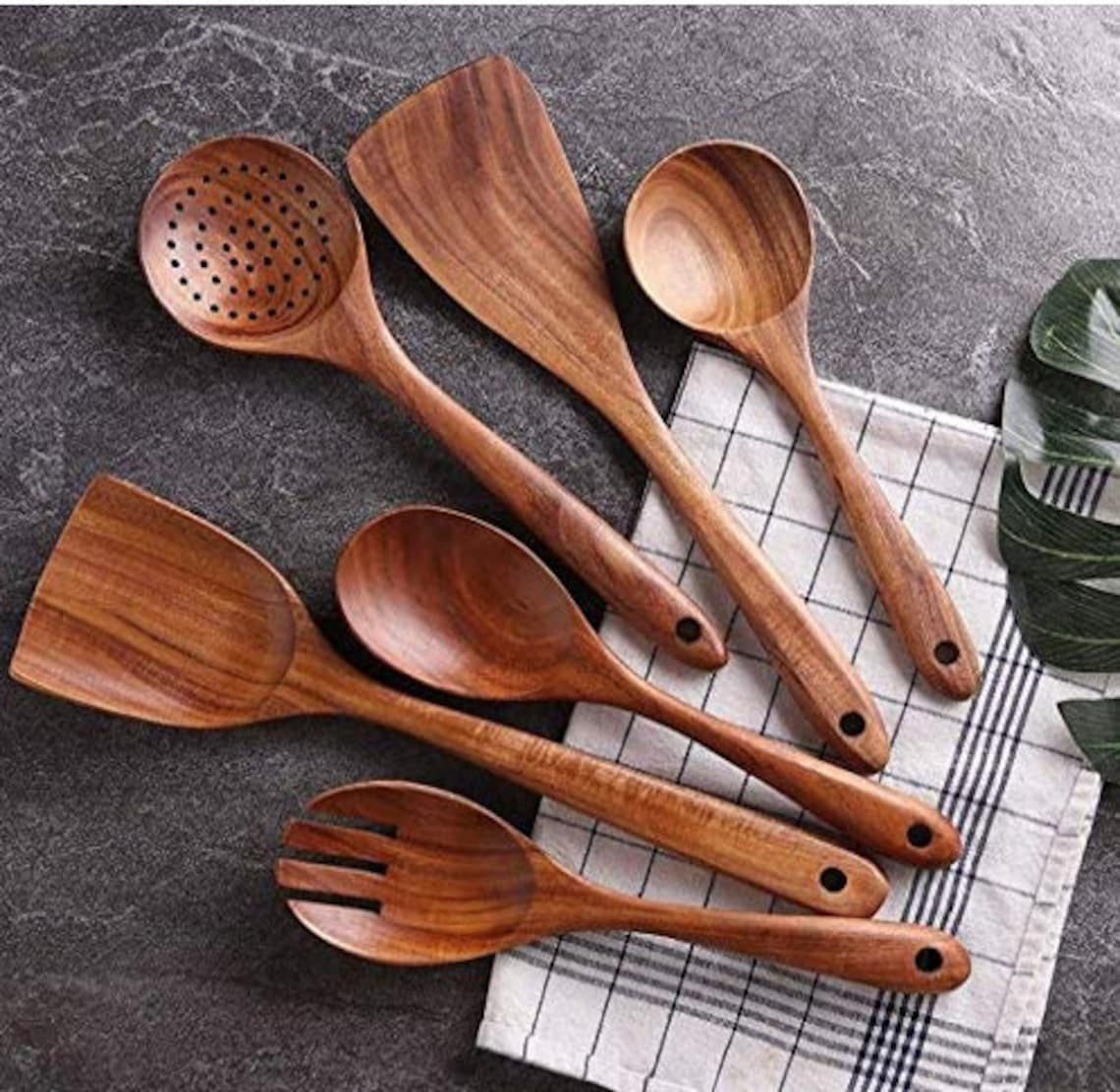 Cucharas de madera para cocinar cuchara de cocina de madera | Etsy