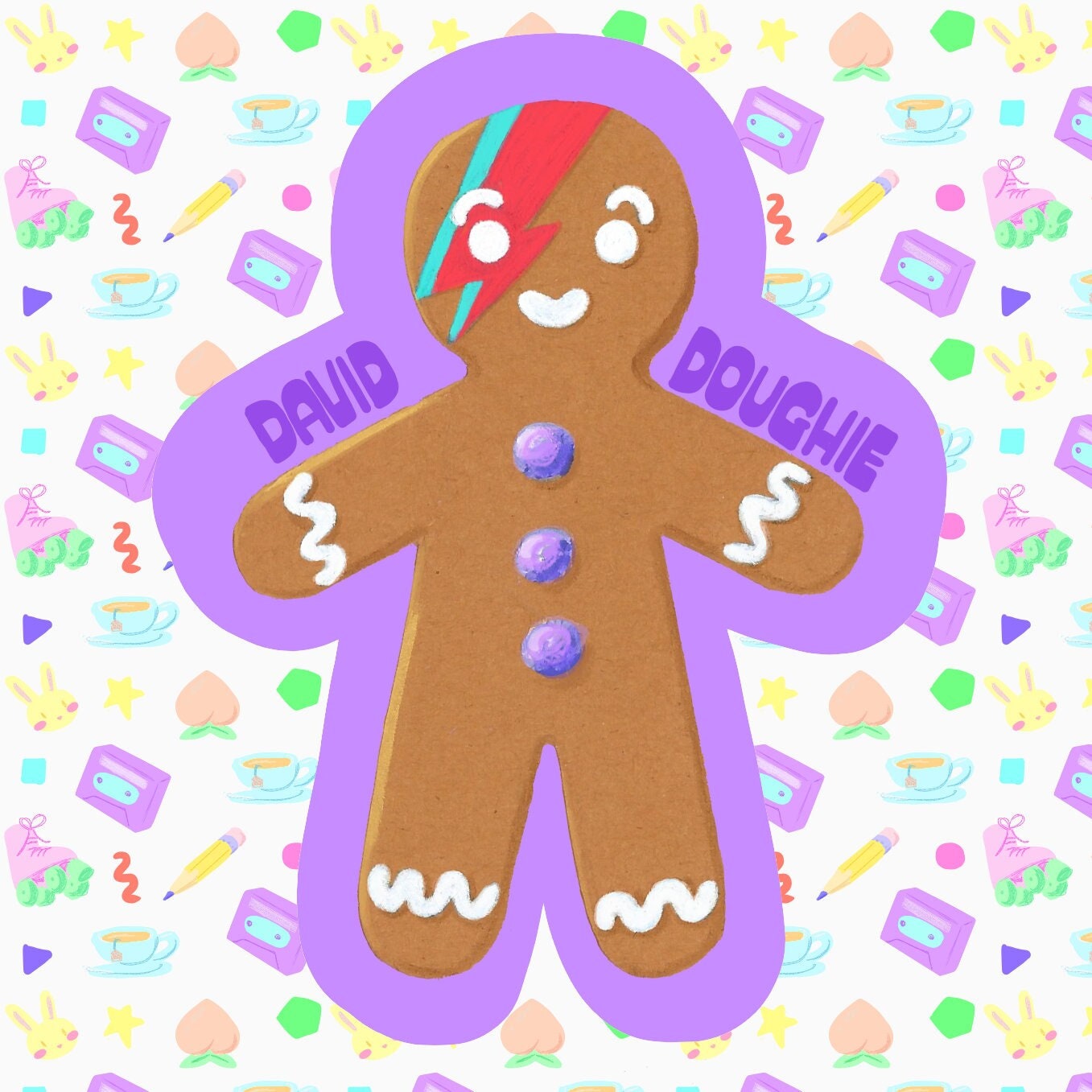 David Doughie Sticker - Etsy