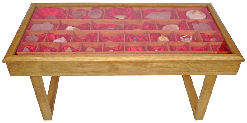 Oak Display Case Coffee Table - Etsy