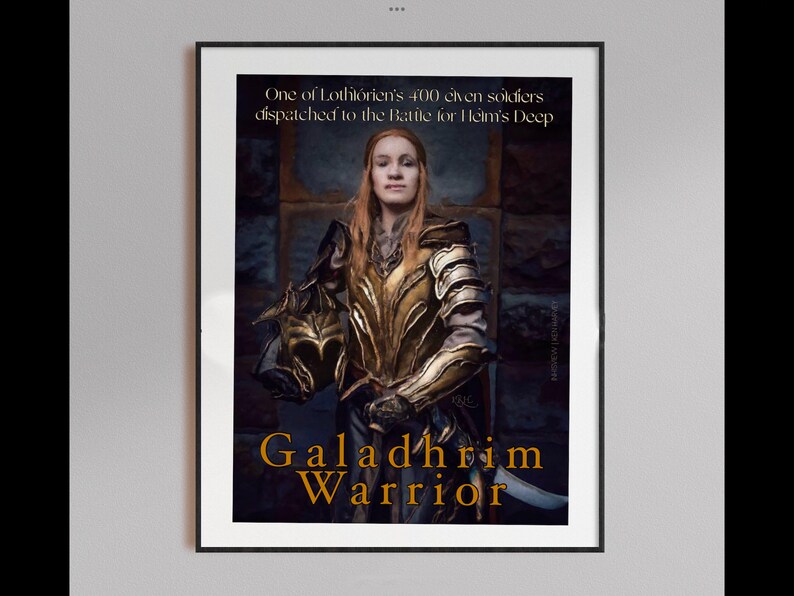 Galadhrim Warrior, Elf Soldier of Lothlorien, Lord of the Rings, - Etsy