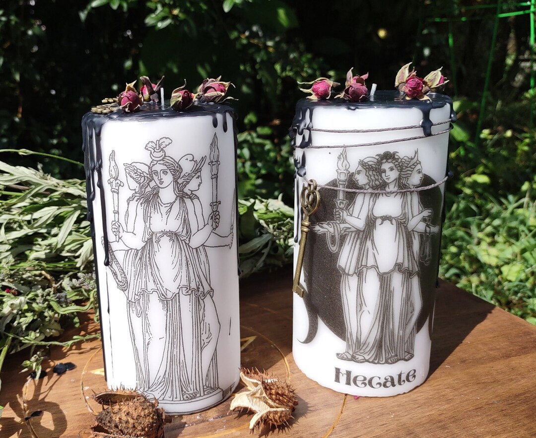 Hecate Altar Candle, 6x3 Pillar, Hekate Candle, Ritual Candle, Pillar ...