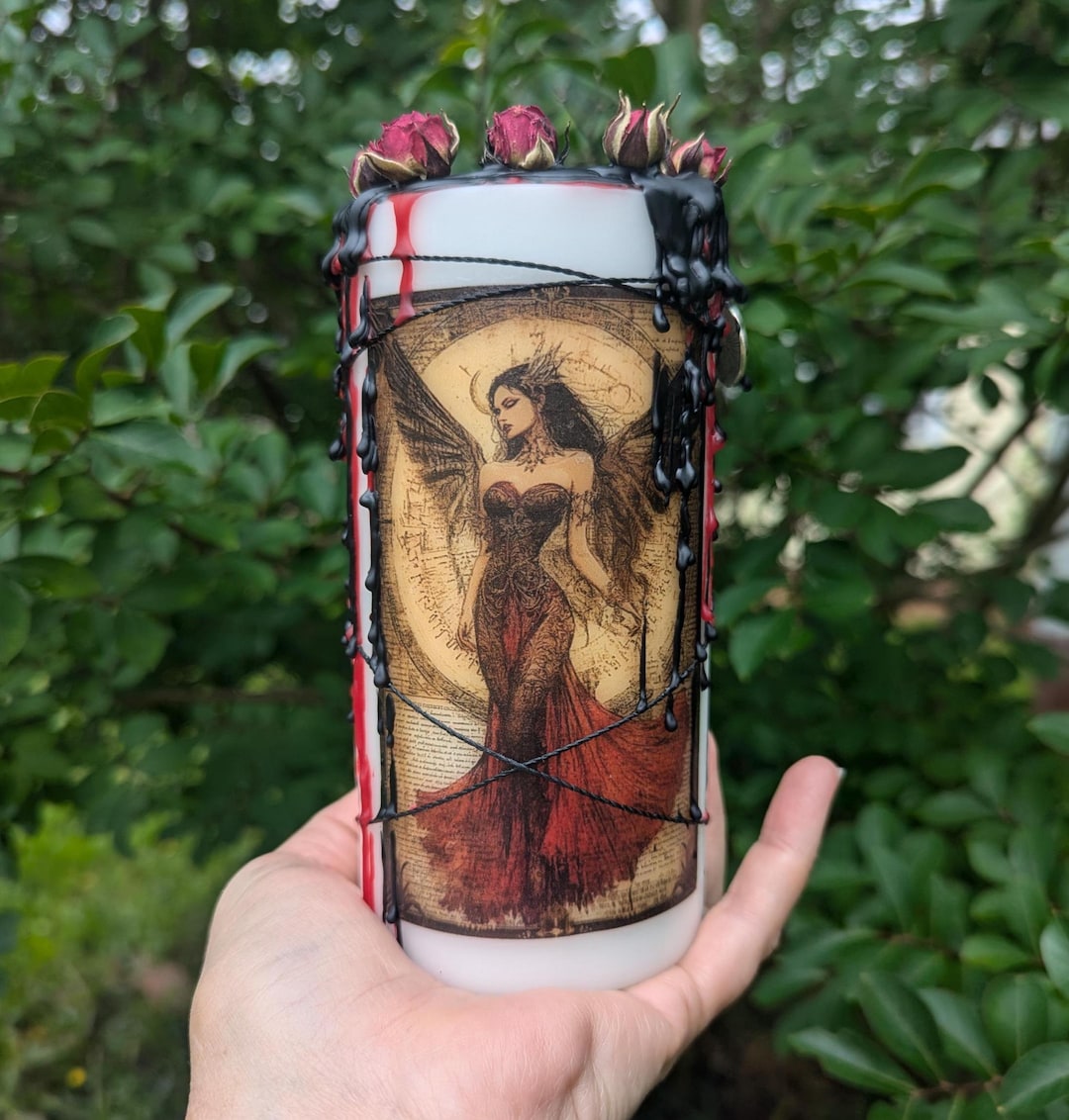 Lilith Devotion Candle, Lilith Candle, Lilith Altar Candle, Goddess ...