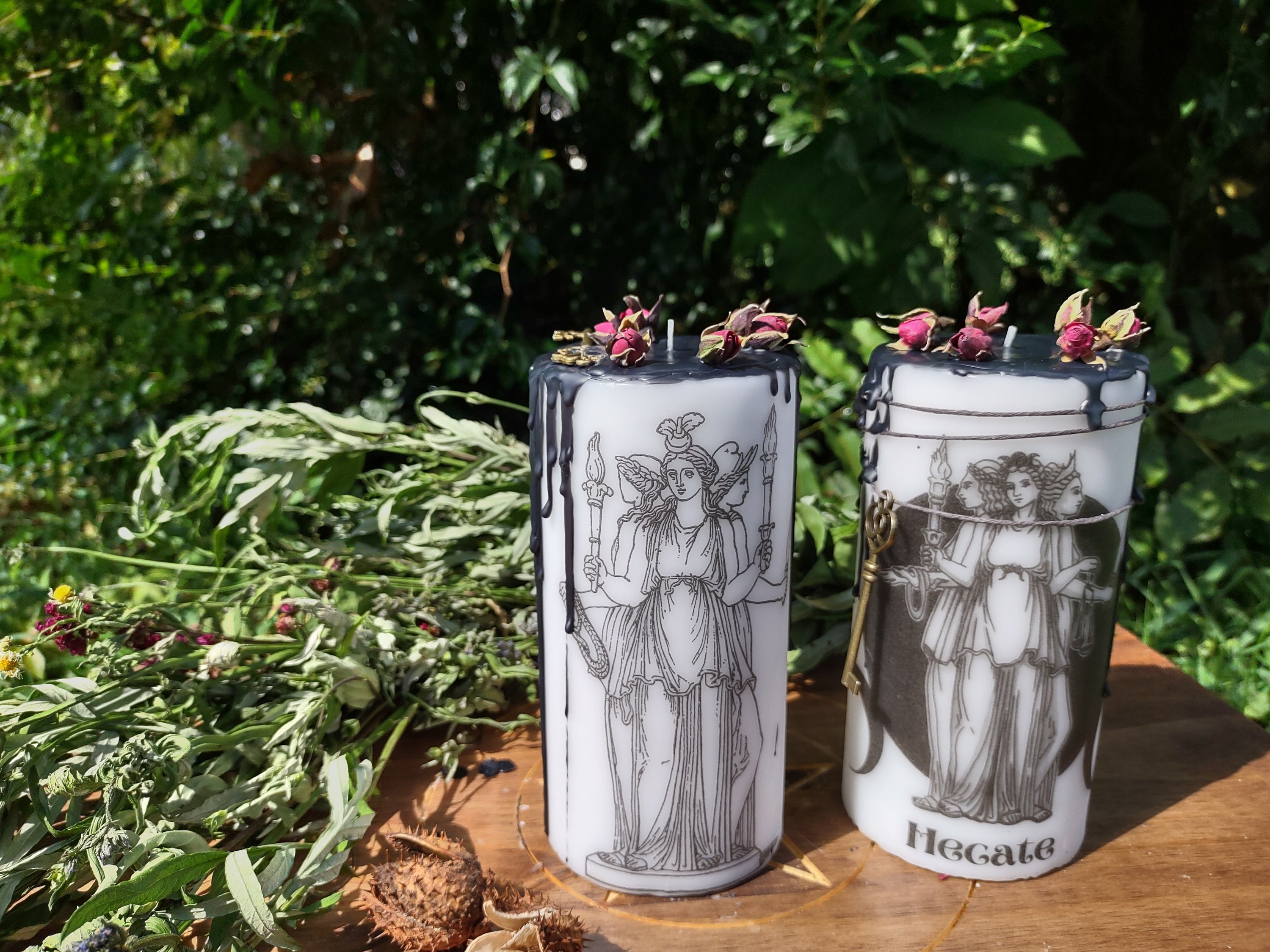 Hecate Altar Candle 6x3 Pillar Hekate Candle Ritual Candle - Etsy
