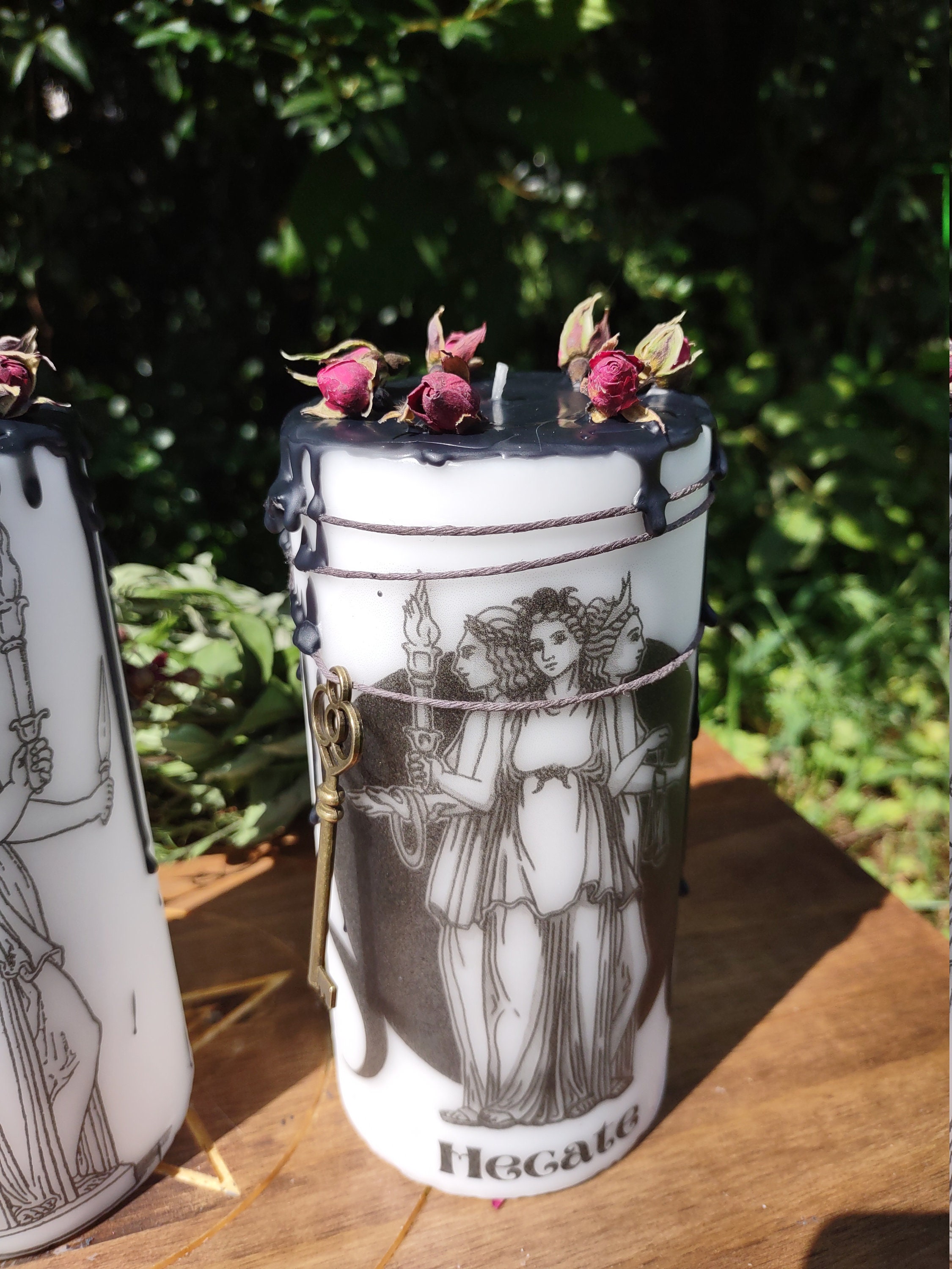 Hecate Altar Candle 6x3 Pillar Hekate Candle Ritual Candle | Etsy