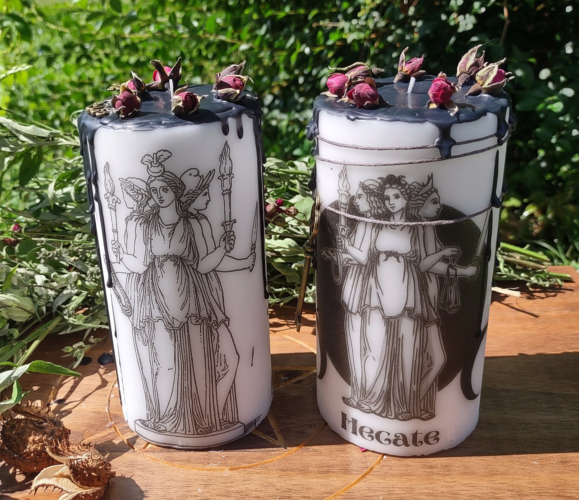Hecate Altar Candle 6x3 Pillar Hekate Candle Ritual Candle - Etsy