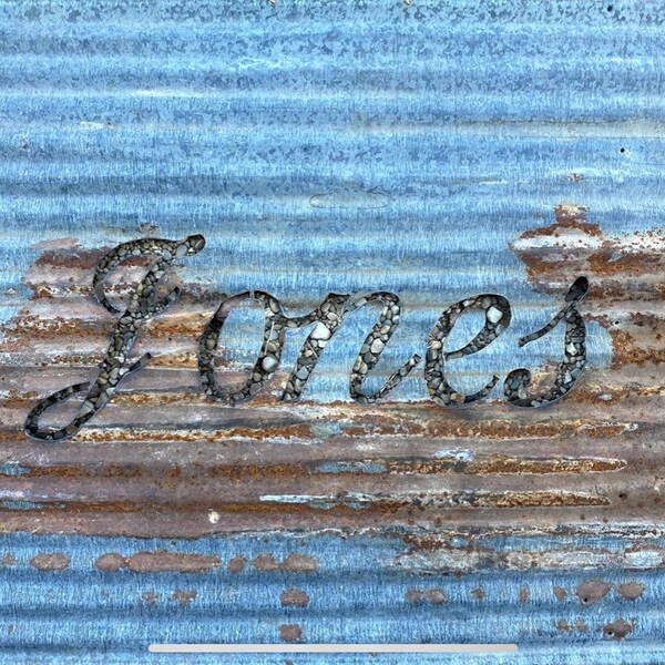 Corrugated Metal Sign - Etsy