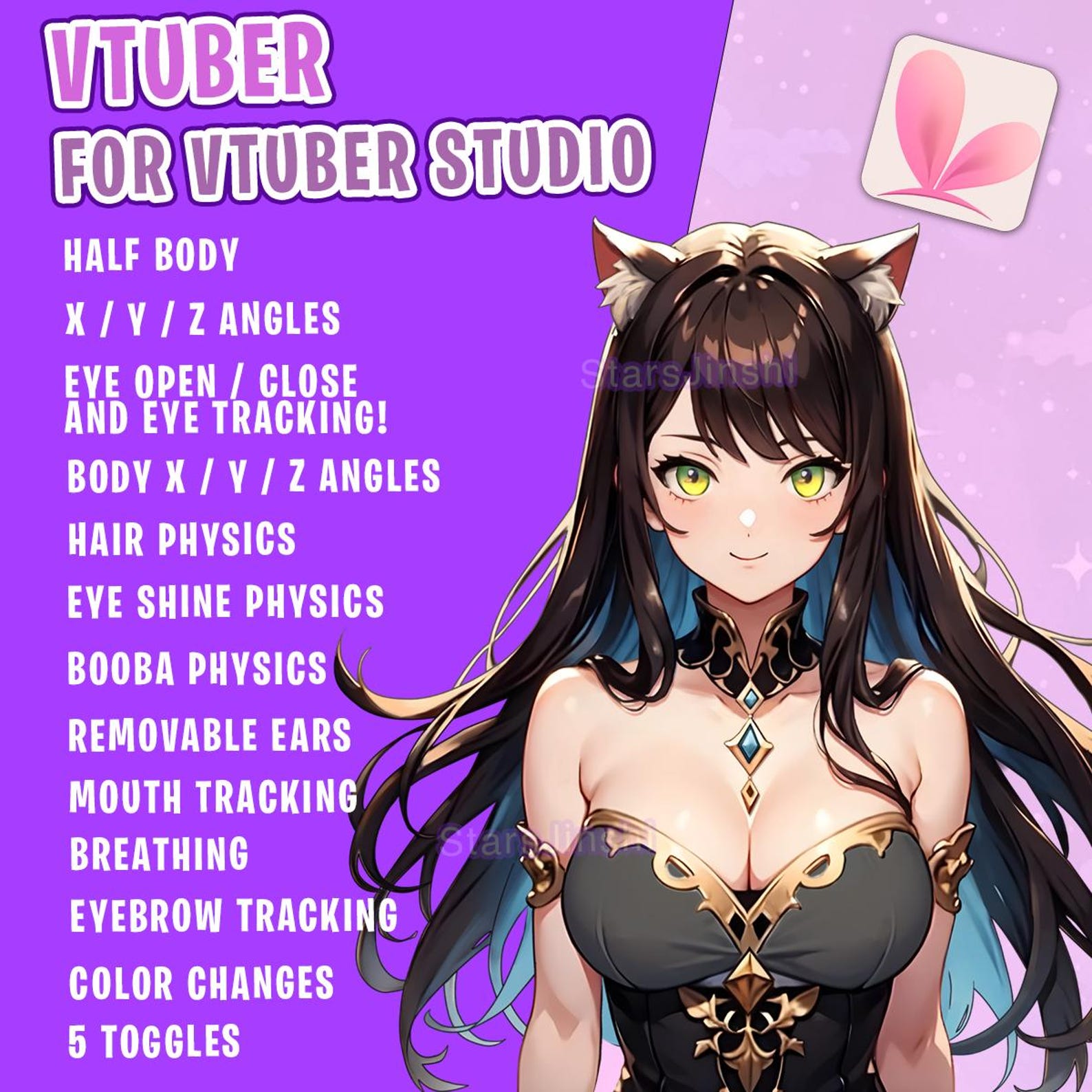 Offer! Vtuber | Ready to Use / Diana, Cute Girl | Emotions / Toggles | Comercial Use | Live2d ...