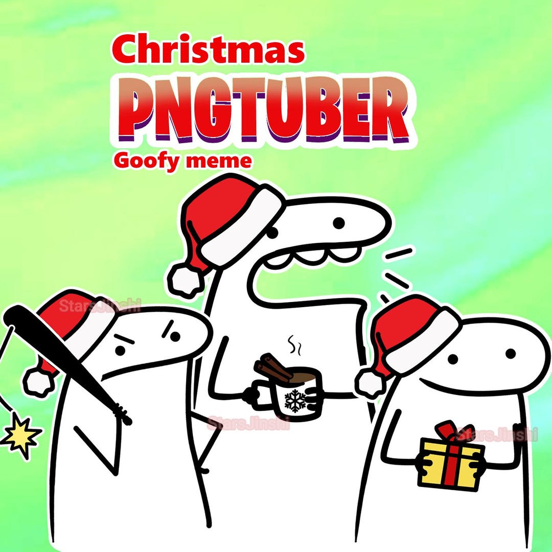 Christmas Goofy Pngtuber Meme | Ready to Use | Vtuber - Giftuber | 3 ...