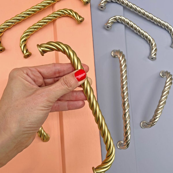 Brass Rope Cabinet Handles - Etsy