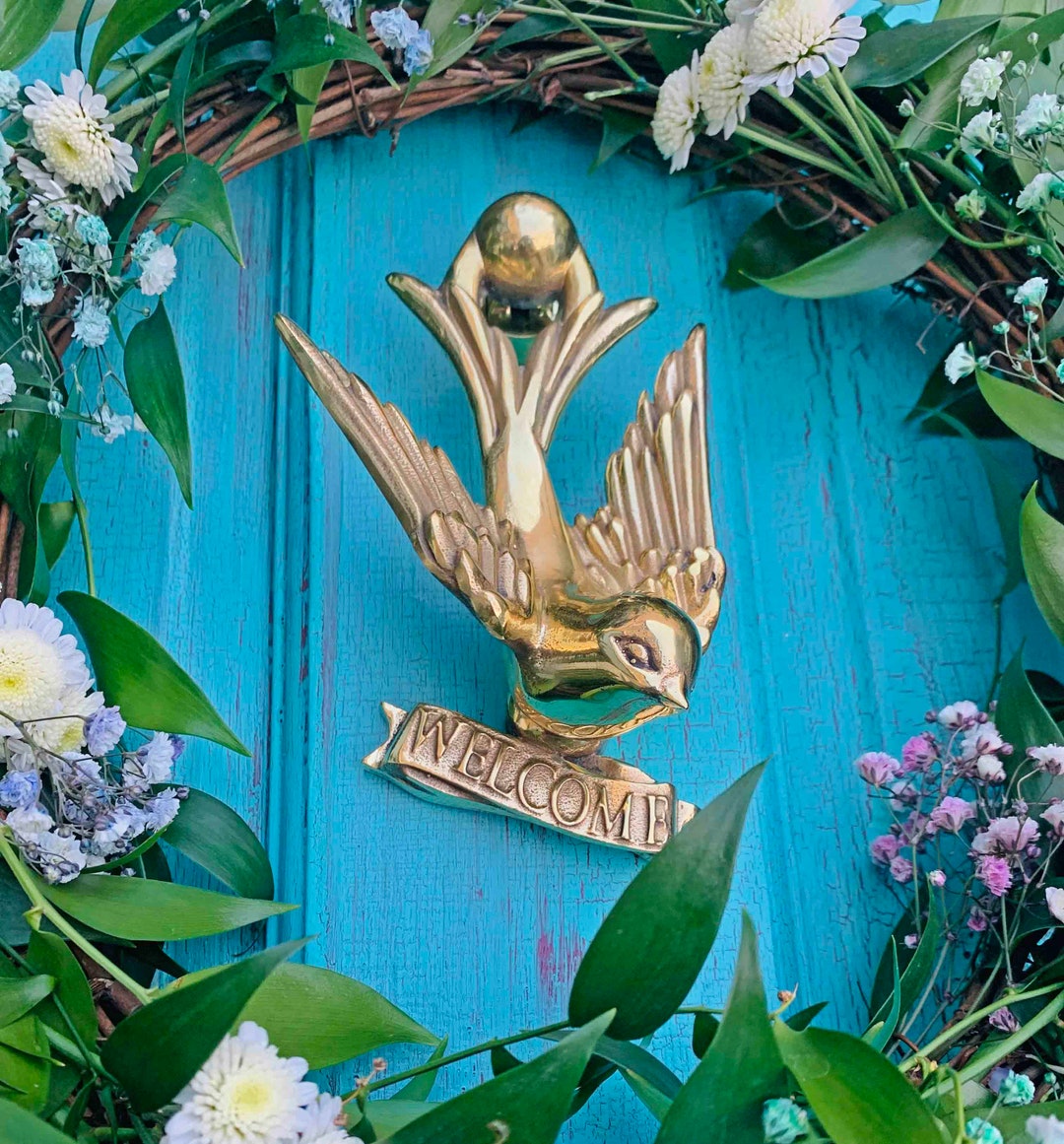 Swallow Door Knocker 5 Finishes Available A Symbol of - Etsy