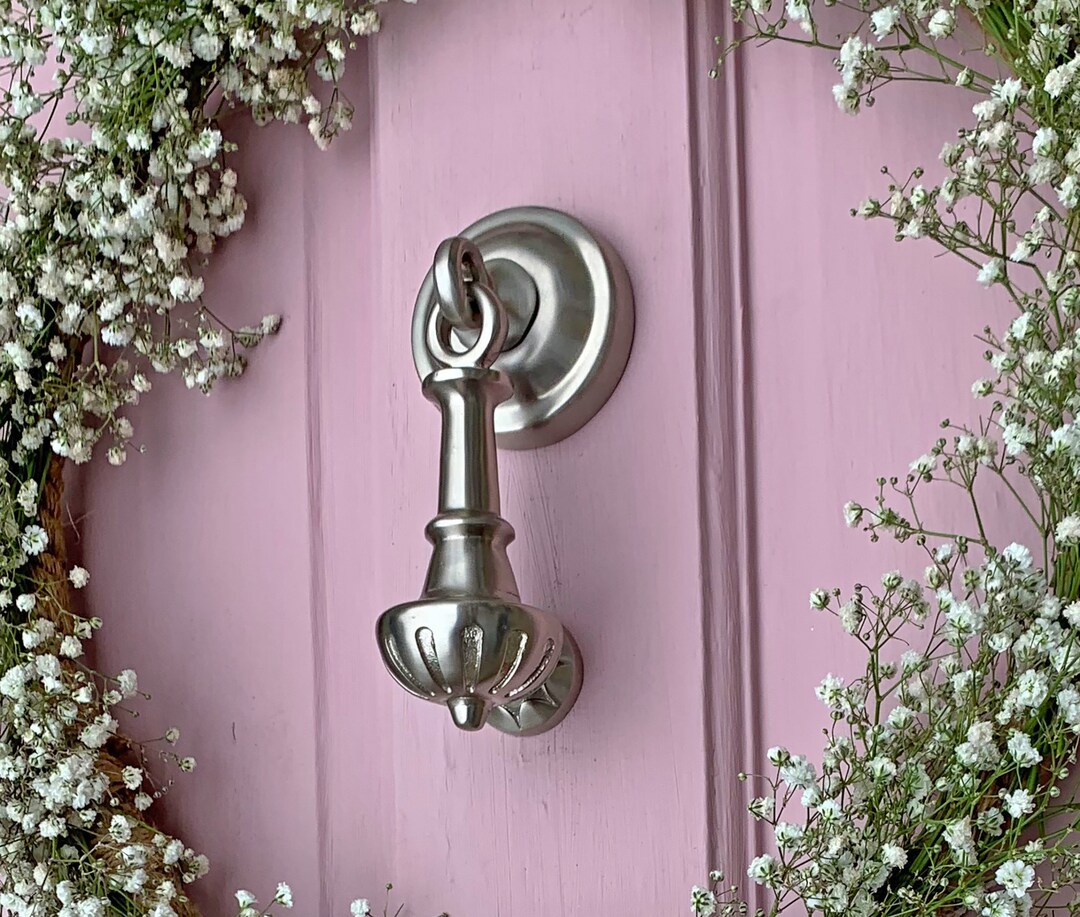 Handmade Scallop Drop Door Knocker: Recycled Brass, British Design - Etsy